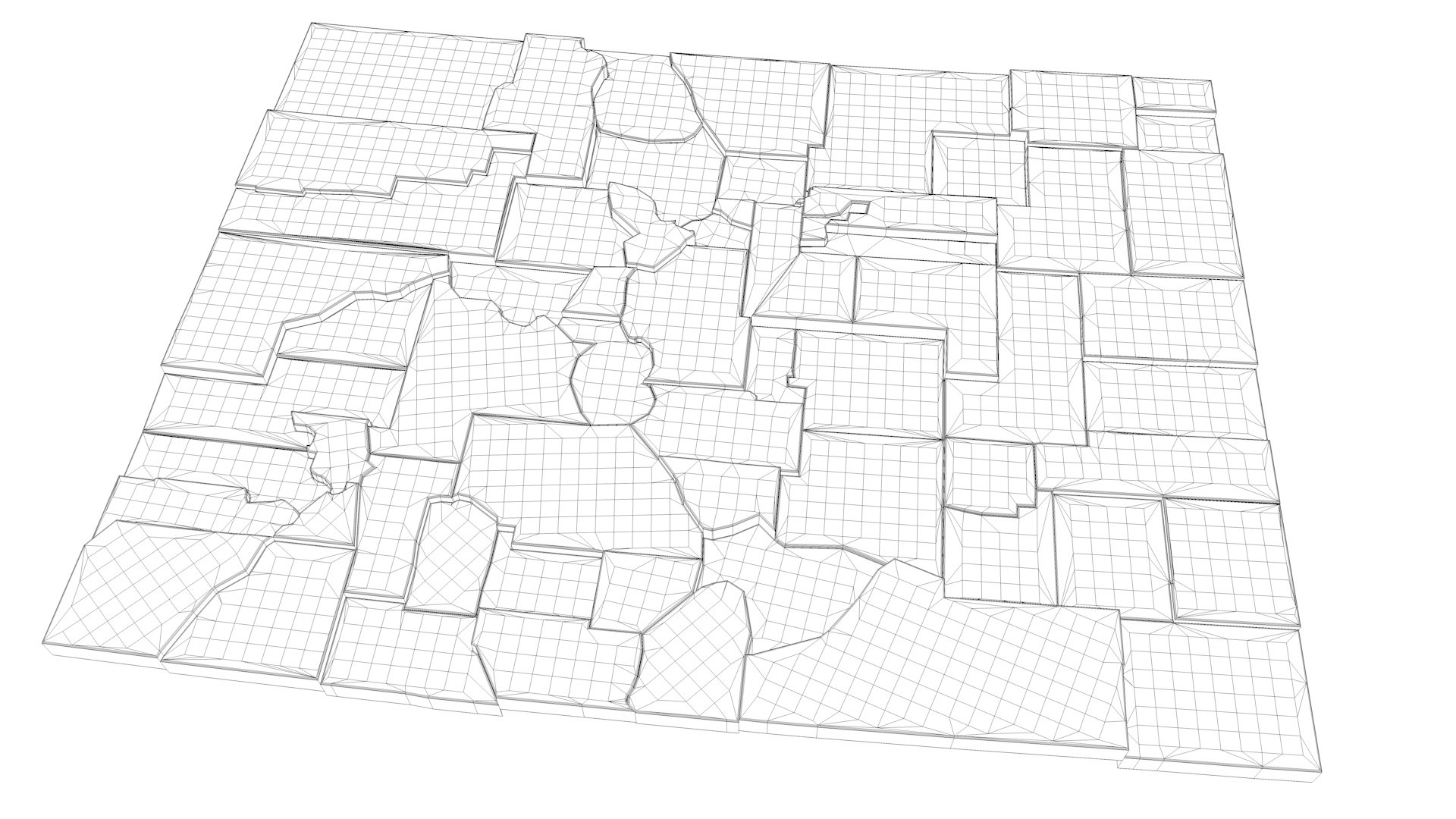 3D Colorado Counties - Map Of United States Of America USA Model ...
