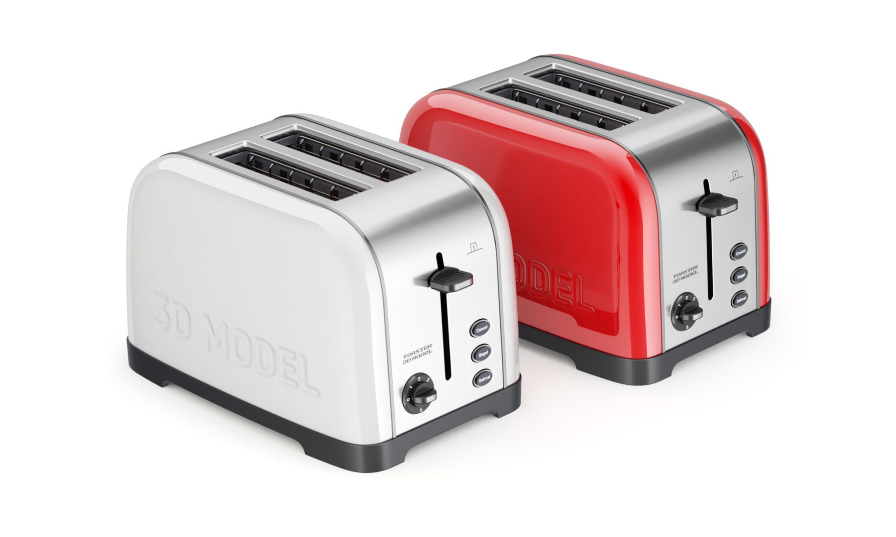 3D Toaster Model - TurboSquid 2097420