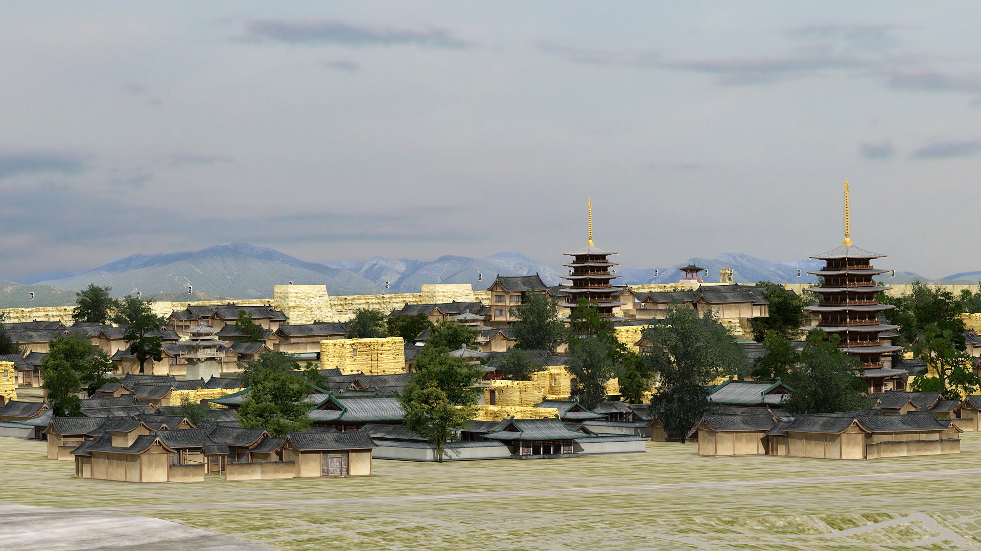 3D Chinese Ancient Buildings 06 Model - TurboSquid 1835465
