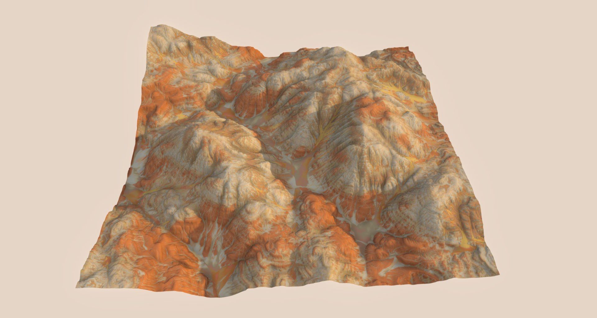 3D Desert Terrain Model - TurboSquid 1302812