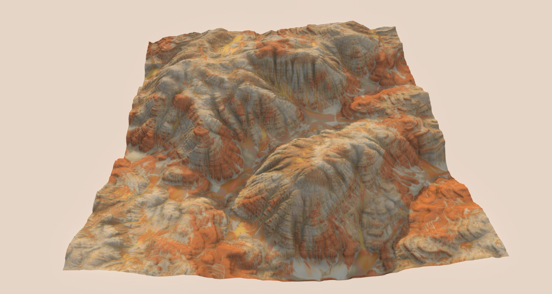 3D Desert Terrain Model - TurboSquid 1302812