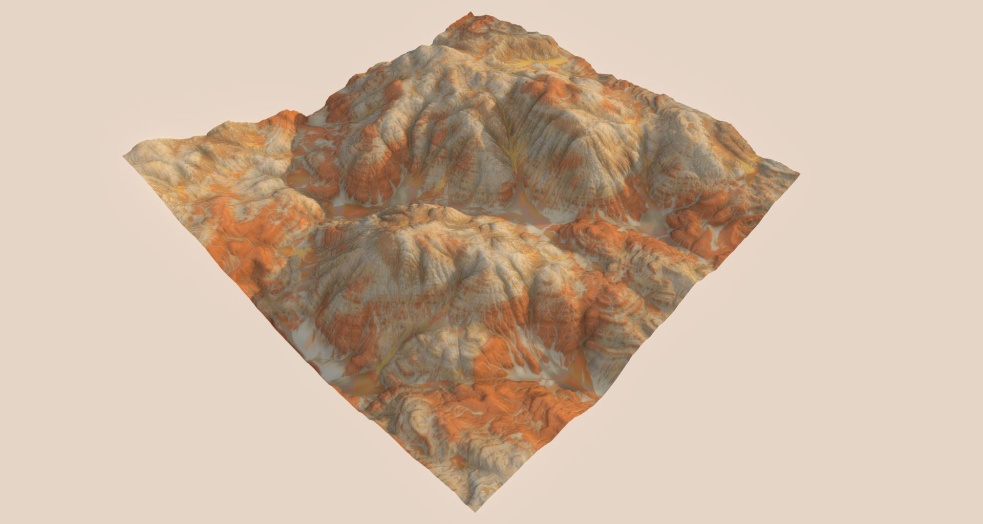 3D Desert Terrain Model - TurboSquid 1302812