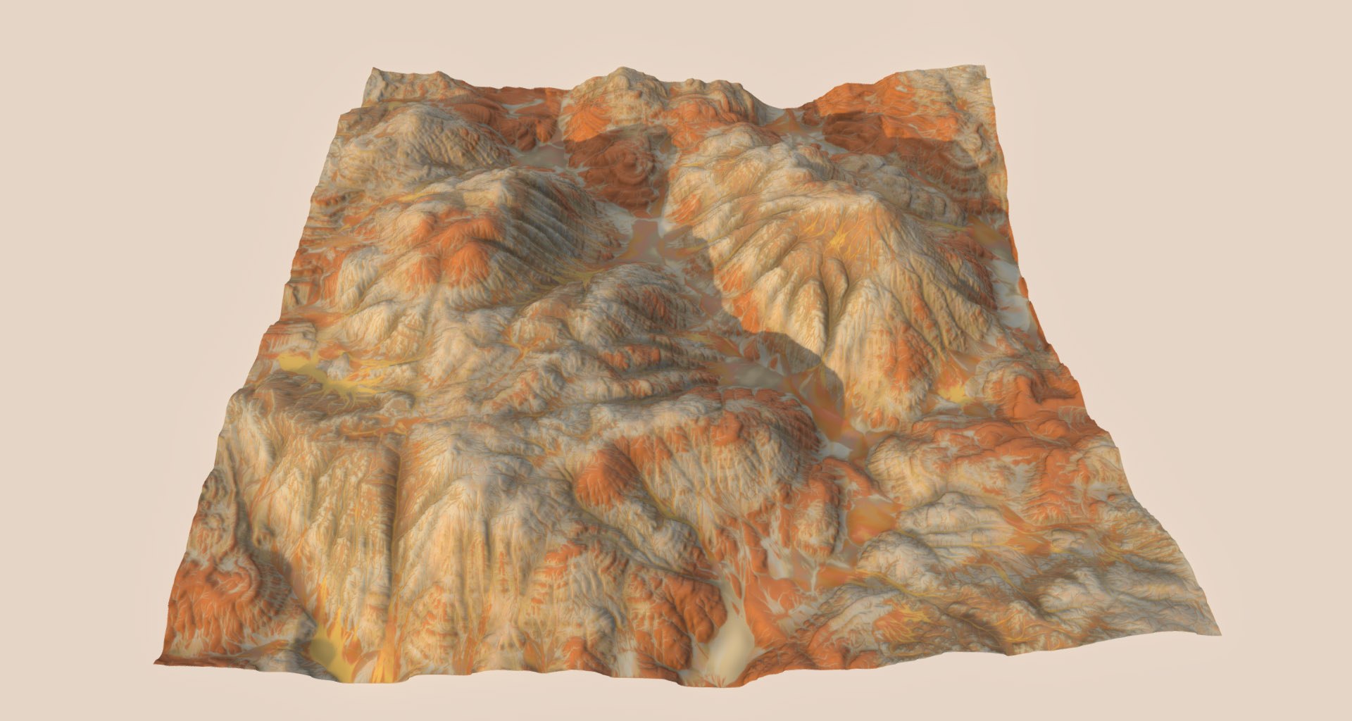 3D Desert Terrain Model - TurboSquid 1302812
