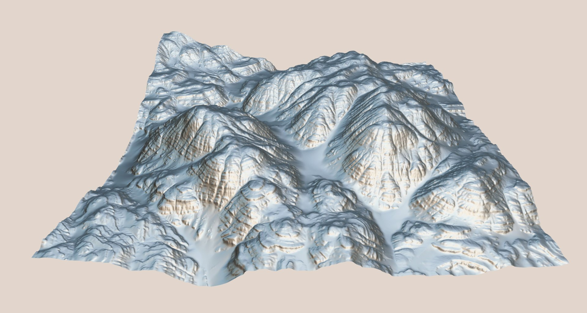 3D Desert Terrain Model - TurboSquid 1302812