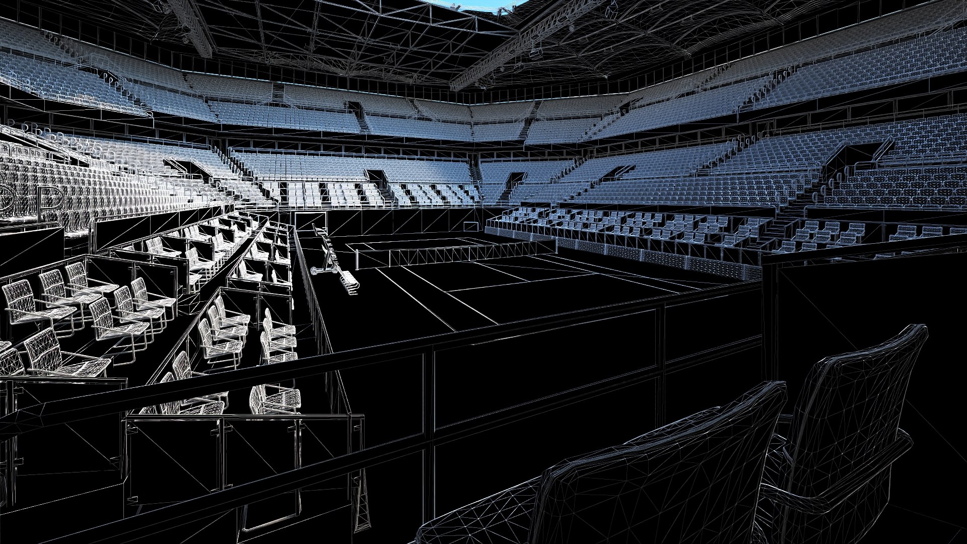 3D Grass Tennis Arena - TurboSquid 2011719