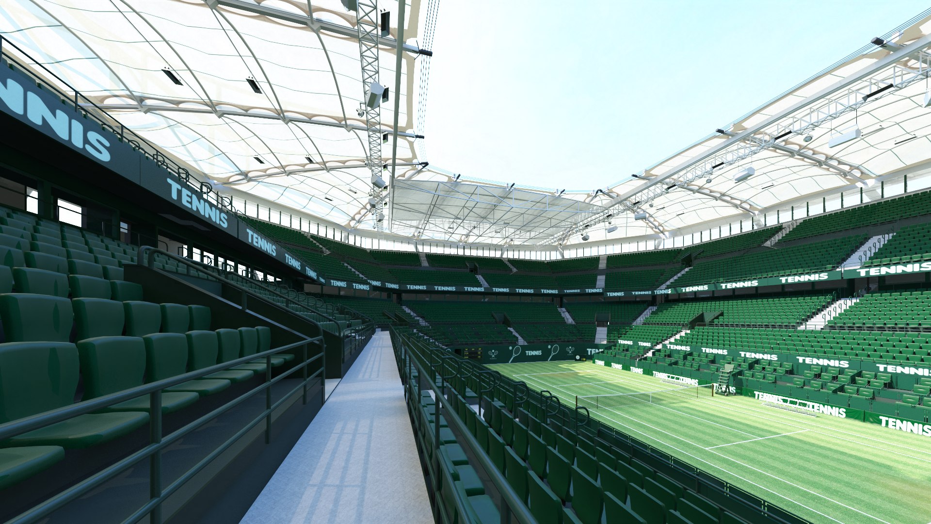 3D Grass Tennis Arena - TurboSquid 2011719