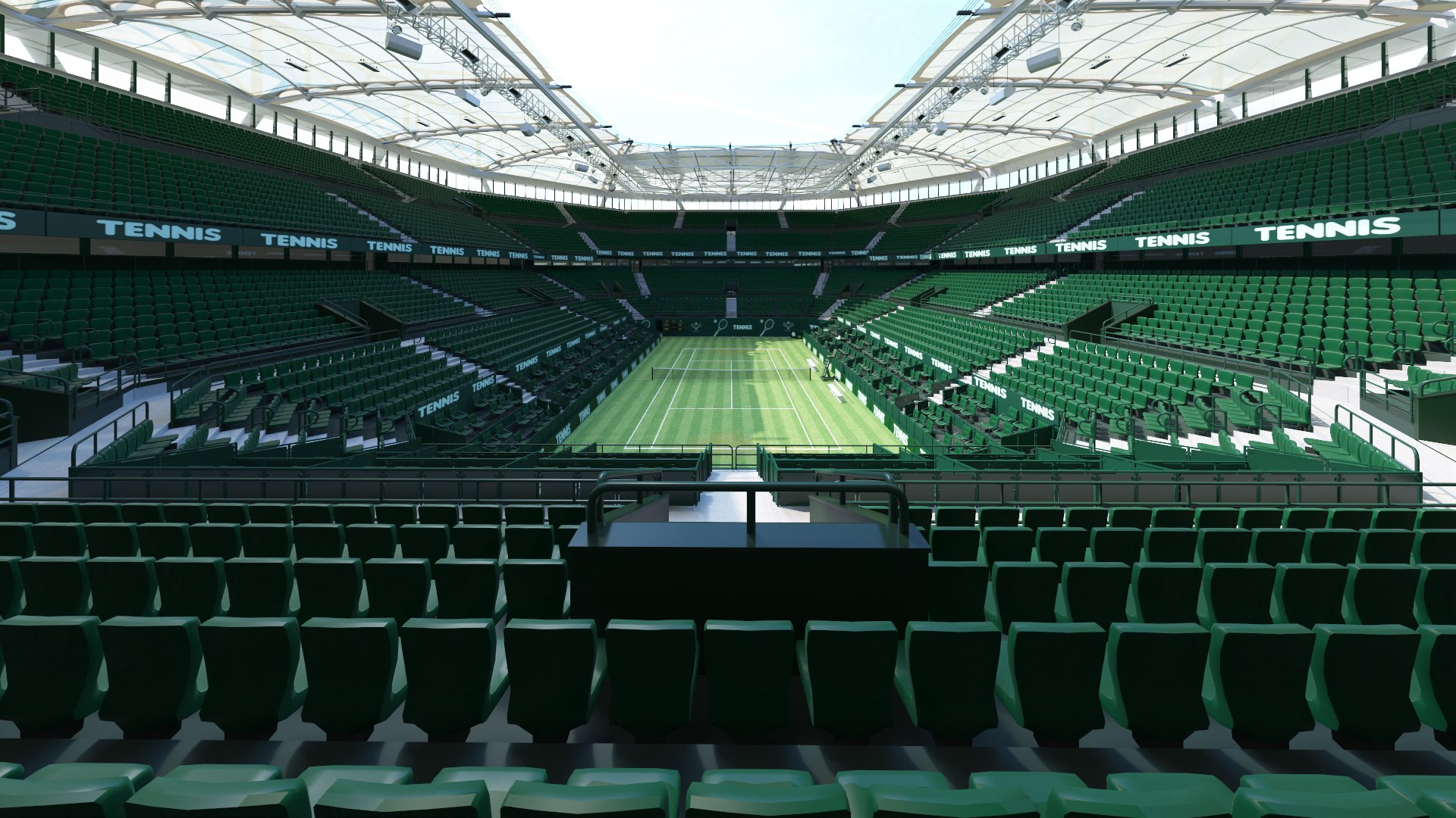 3D Grass Tennis Arena - TurboSquid 2011719