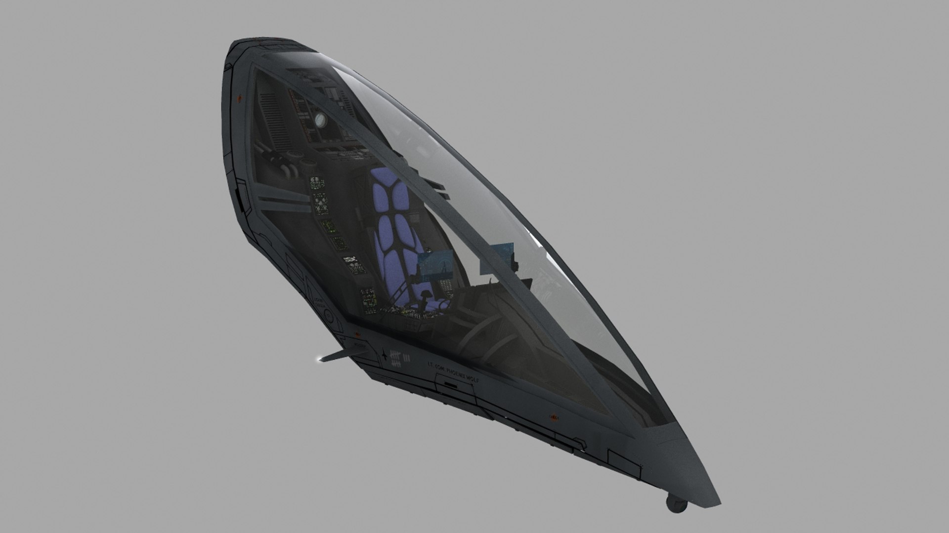 3d Fighter Escape Pod Cockpit