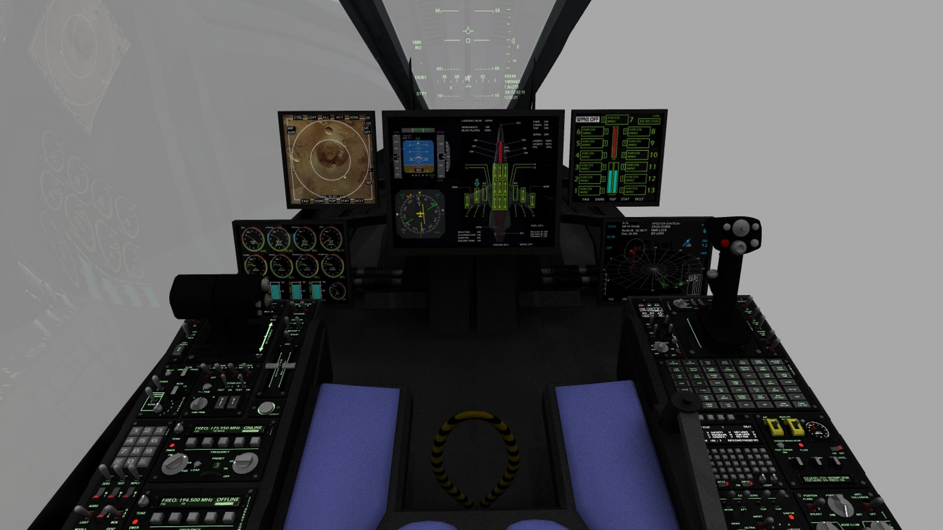 3d Fighter Escape Pod Cockpit