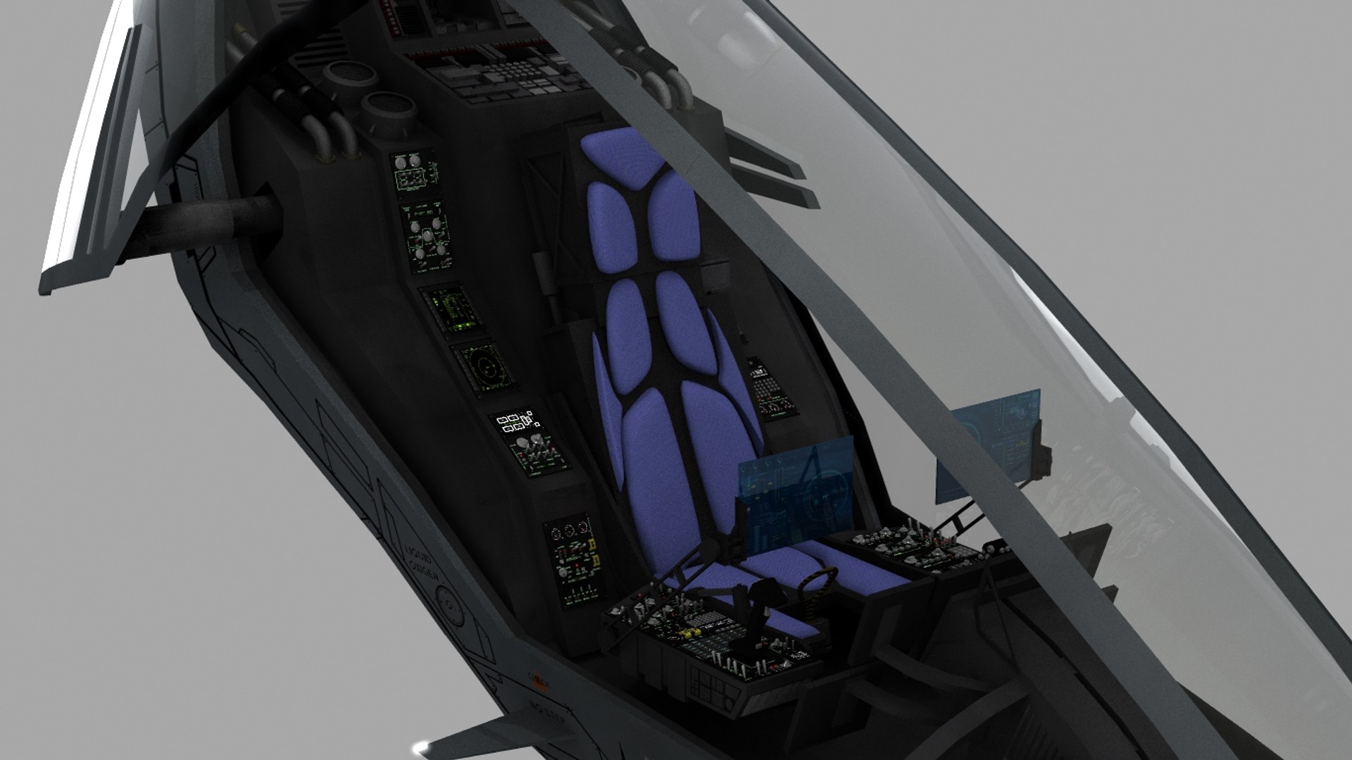 3d Fighter Escape Pod Cockpit