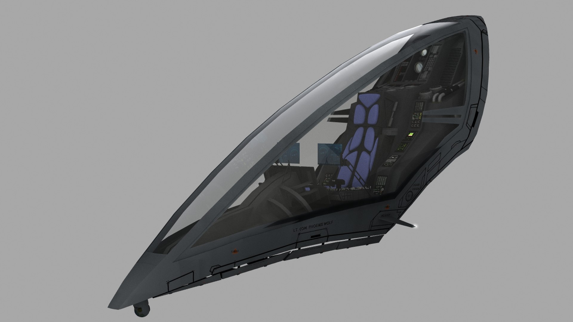 3d Fighter Escape Pod Cockpit