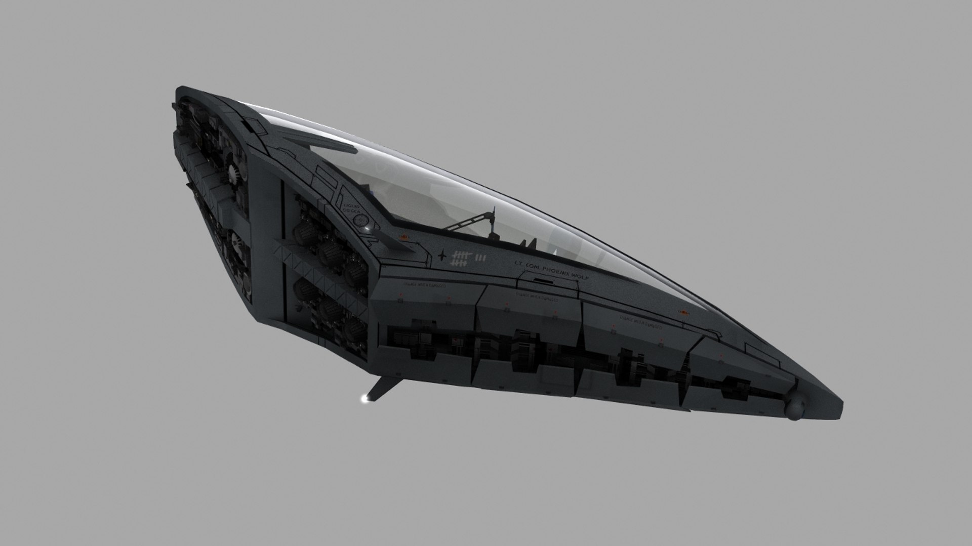 3d Fighter Escape Pod Cockpit