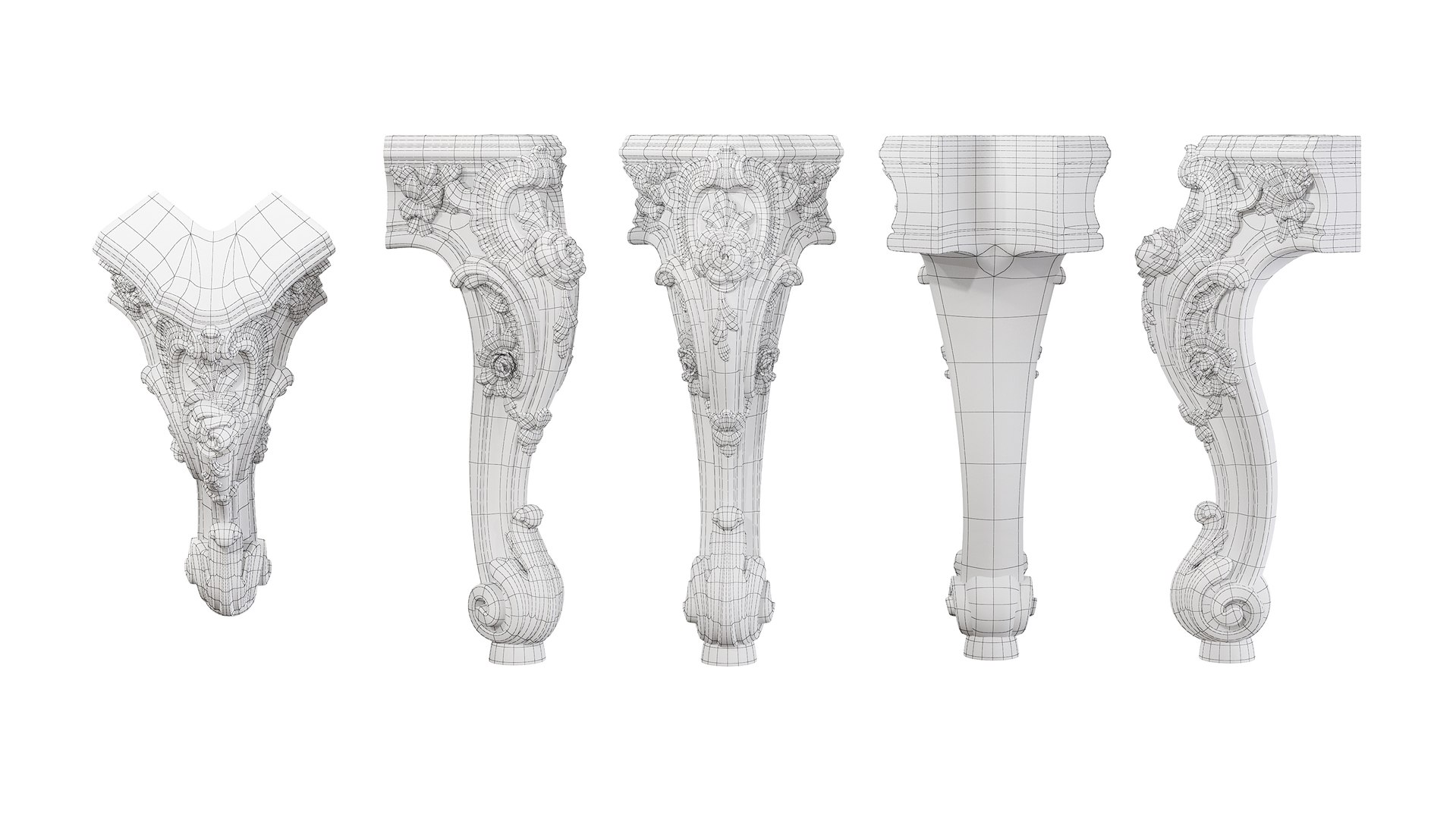 Classic Leg 080 3D Model - TurboSquid 2121147