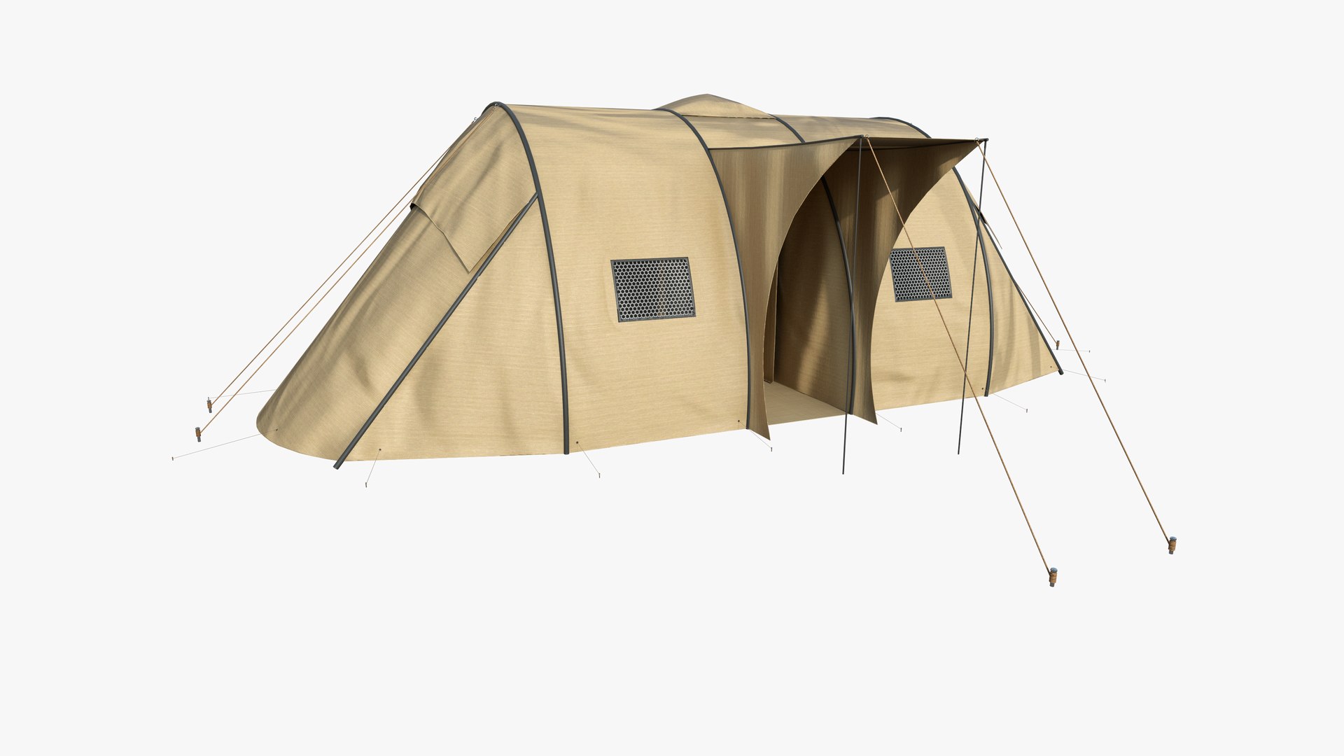 Tent 9 With PBR 4K Model - TurboSquid 2049717