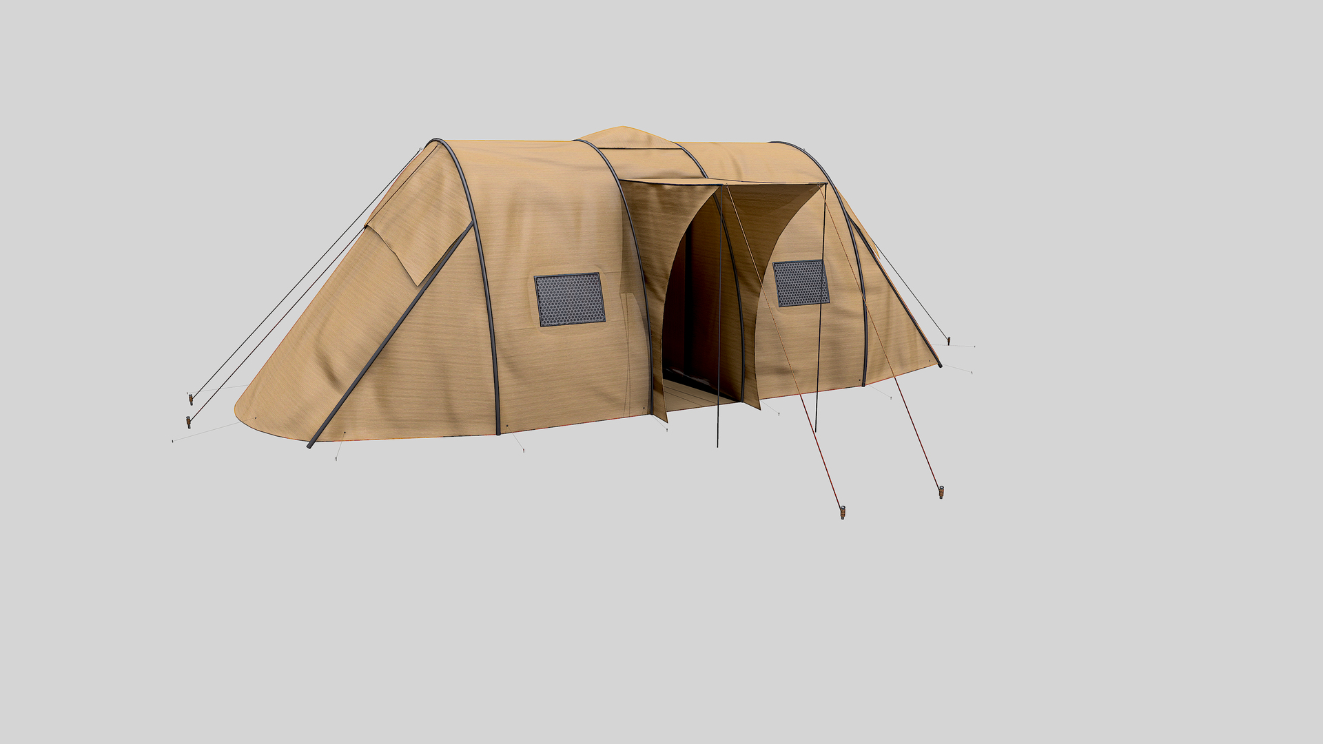 Tent 9 With PBR 4K Model - TurboSquid 2049717