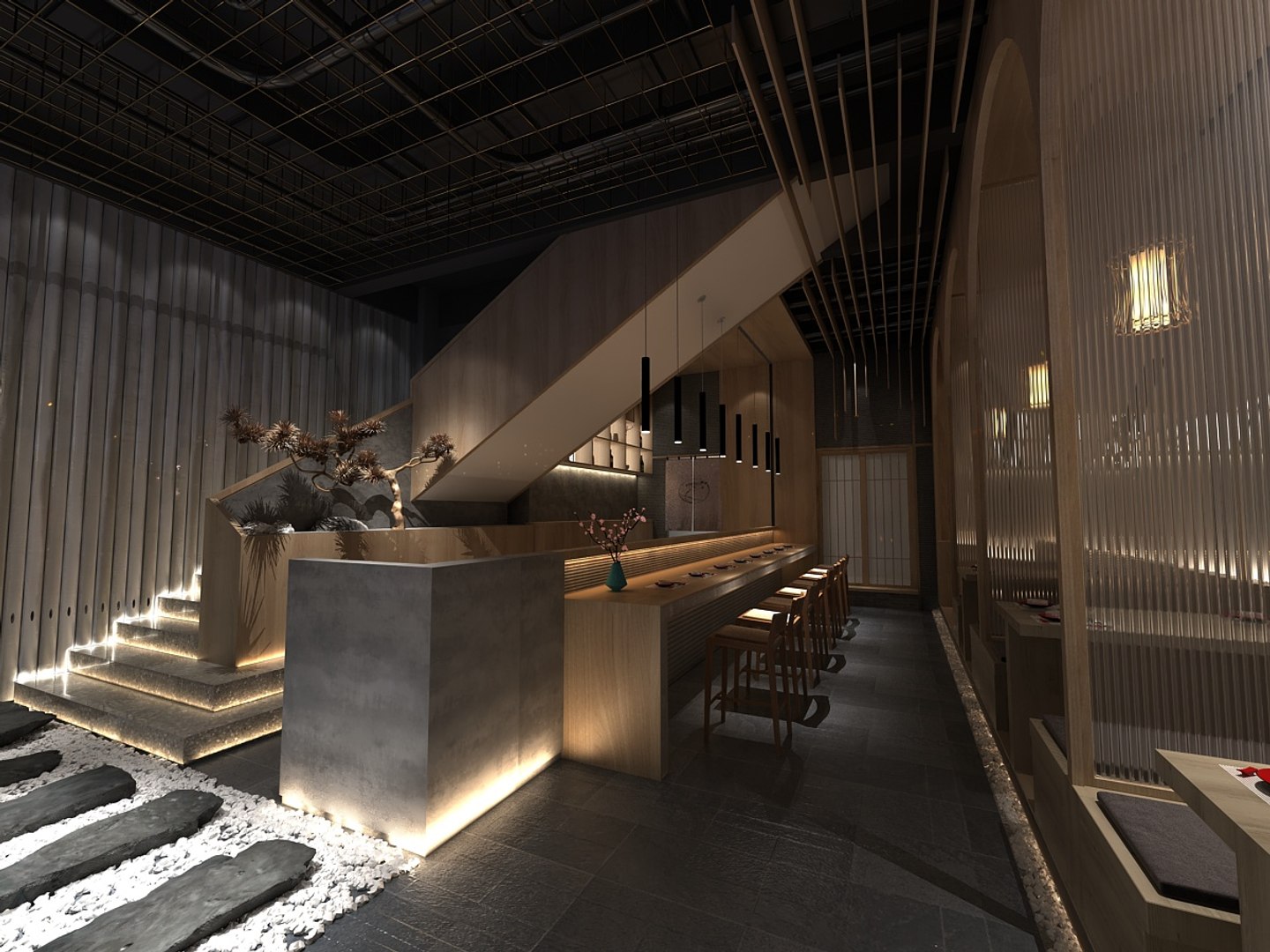 Japanese Restaurant 1 3D model - TurboSquid 1718901
