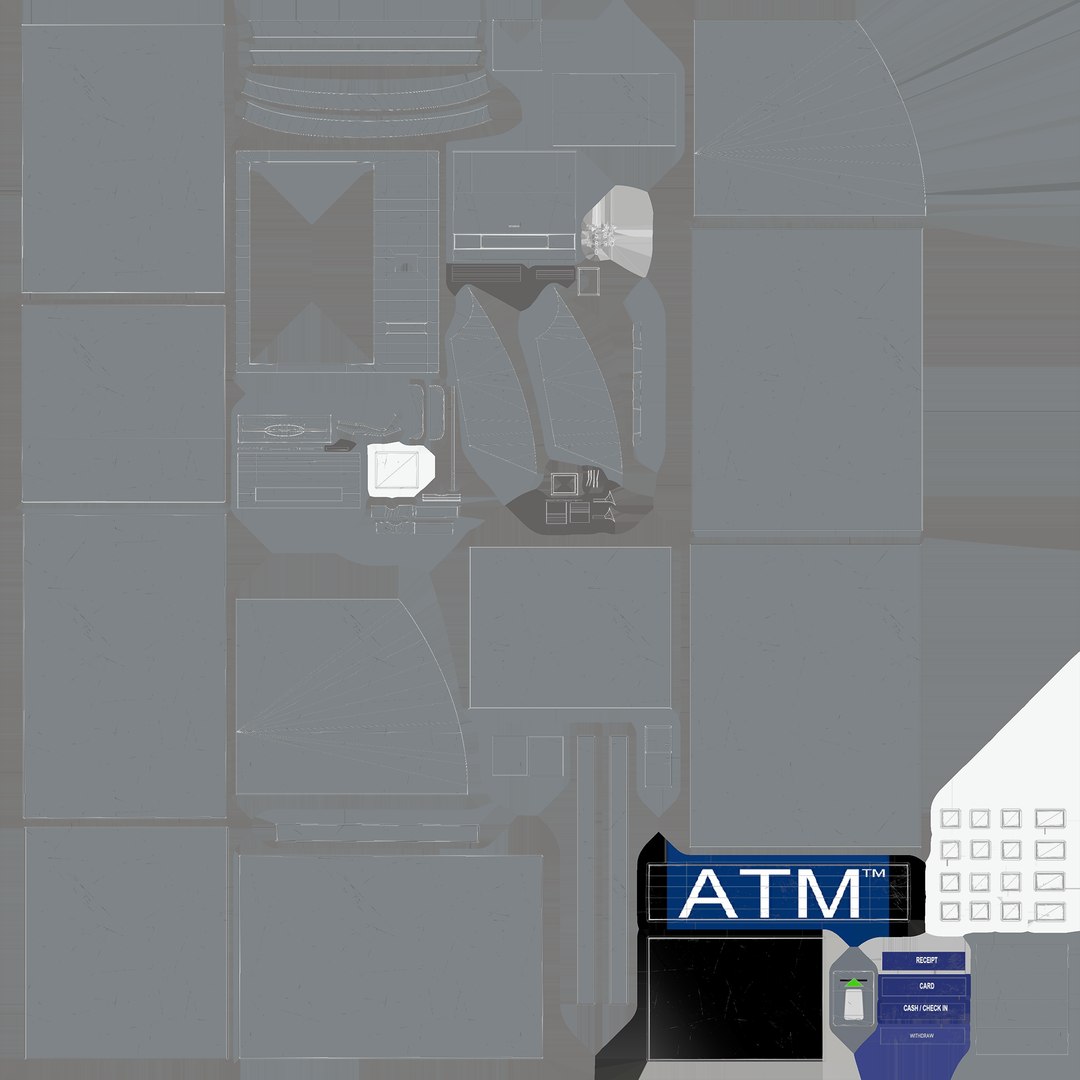 ATM Machine 3D Model - TurboSquid 2295909