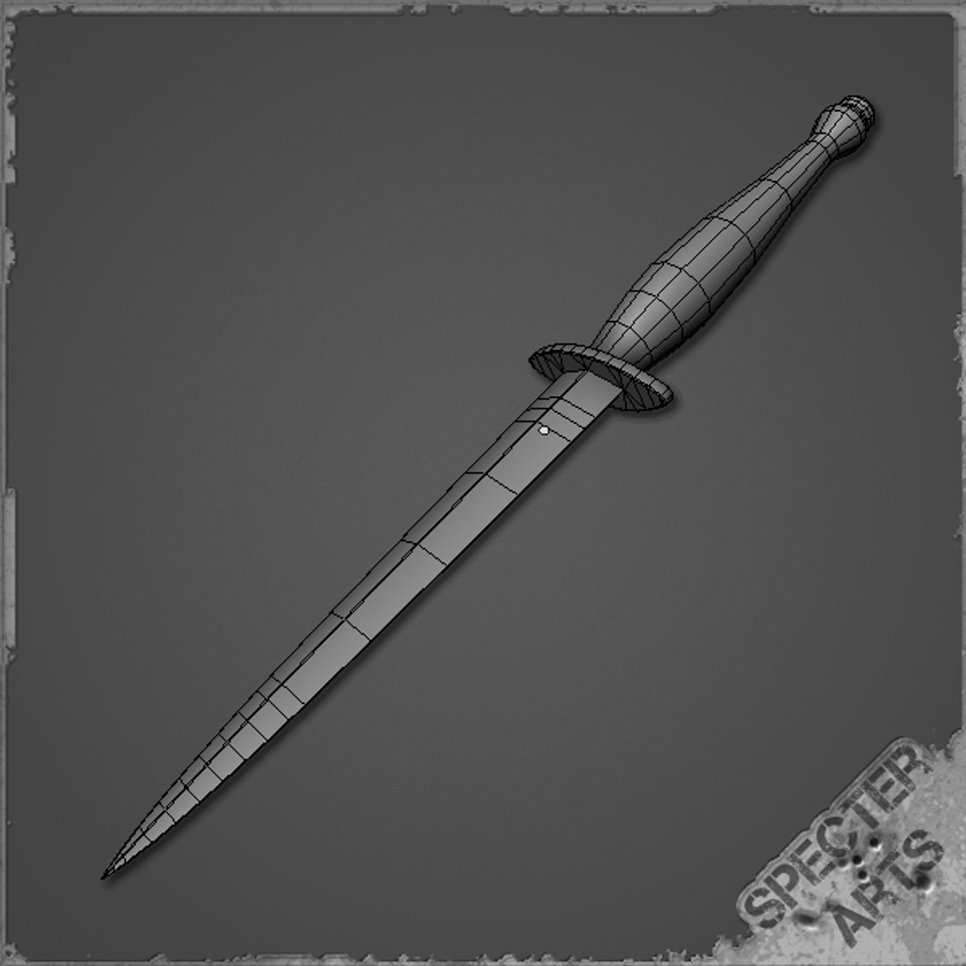 3d Model Fairburn Dagger Commando
