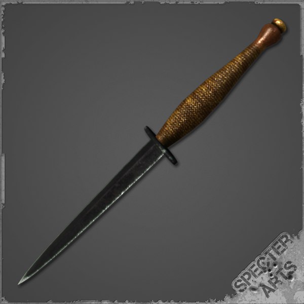 3d spring loaded ballistic knife