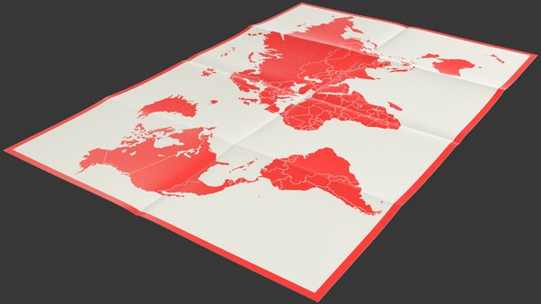 modelo 3d Mapa del mundo V1 - TurboSquid 1665629