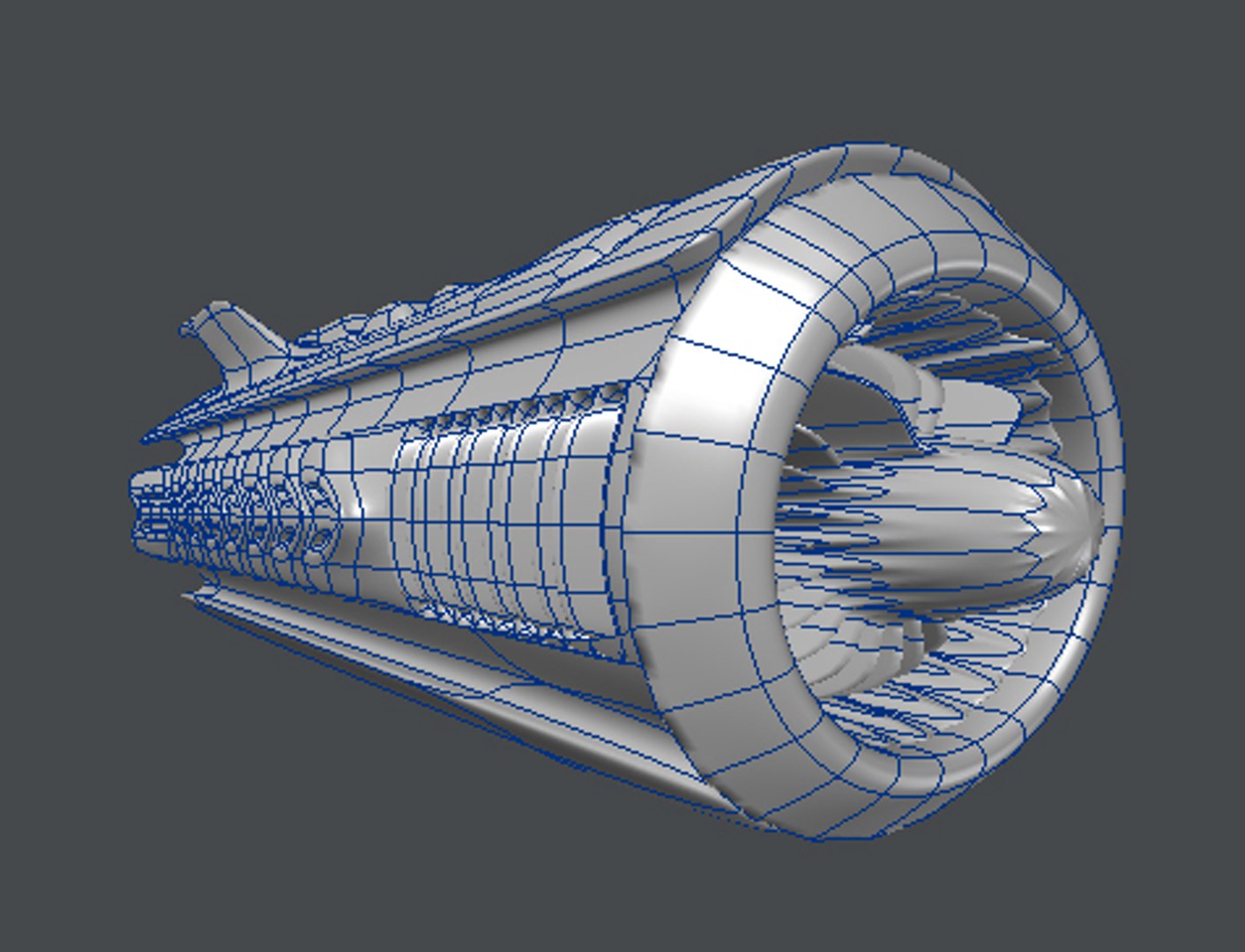 Jet Engine 3d Obj