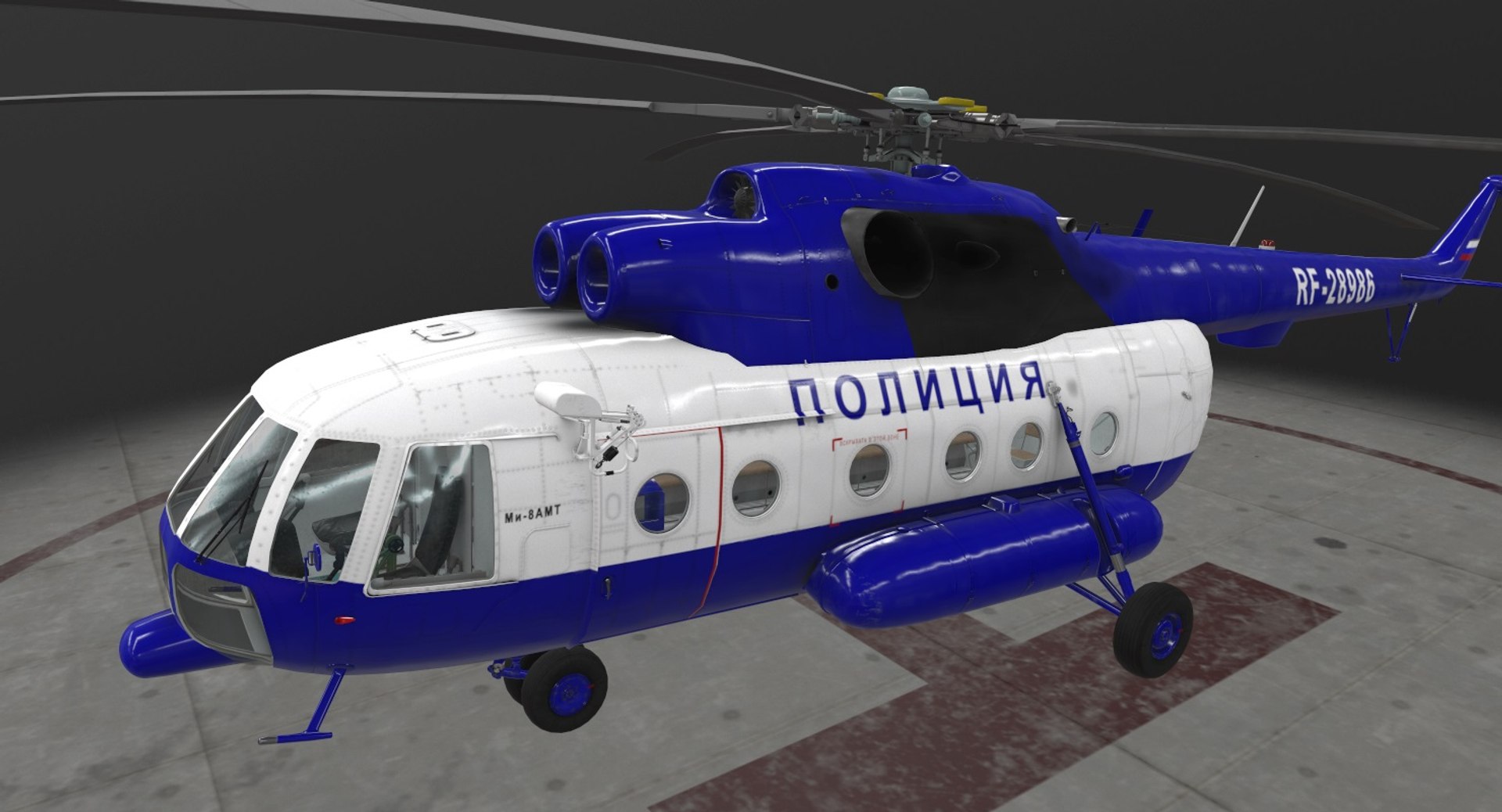 3D mi-8amt russian police mi-8 - TurboSquid 1466050