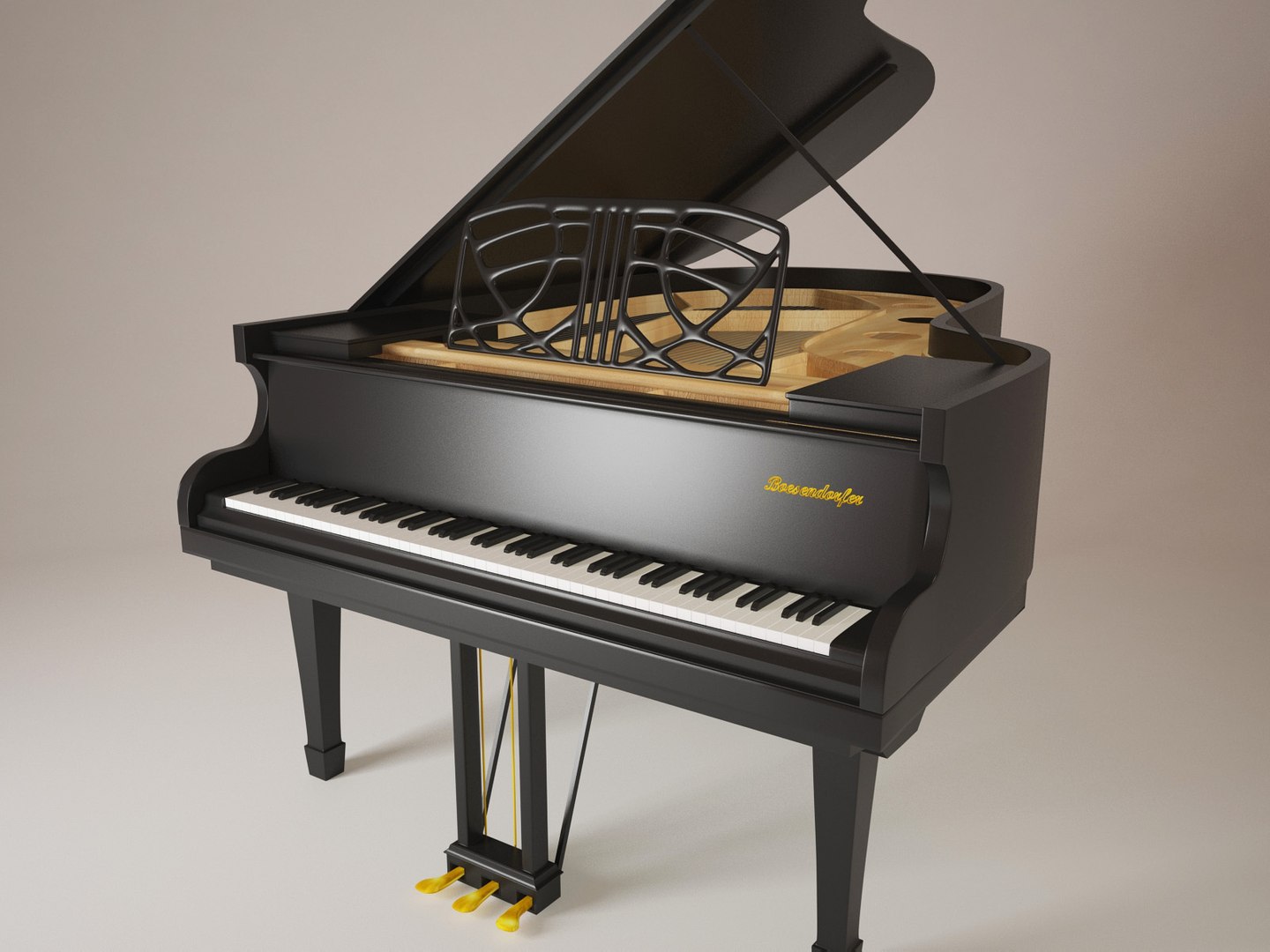 3d Classic Piano Model