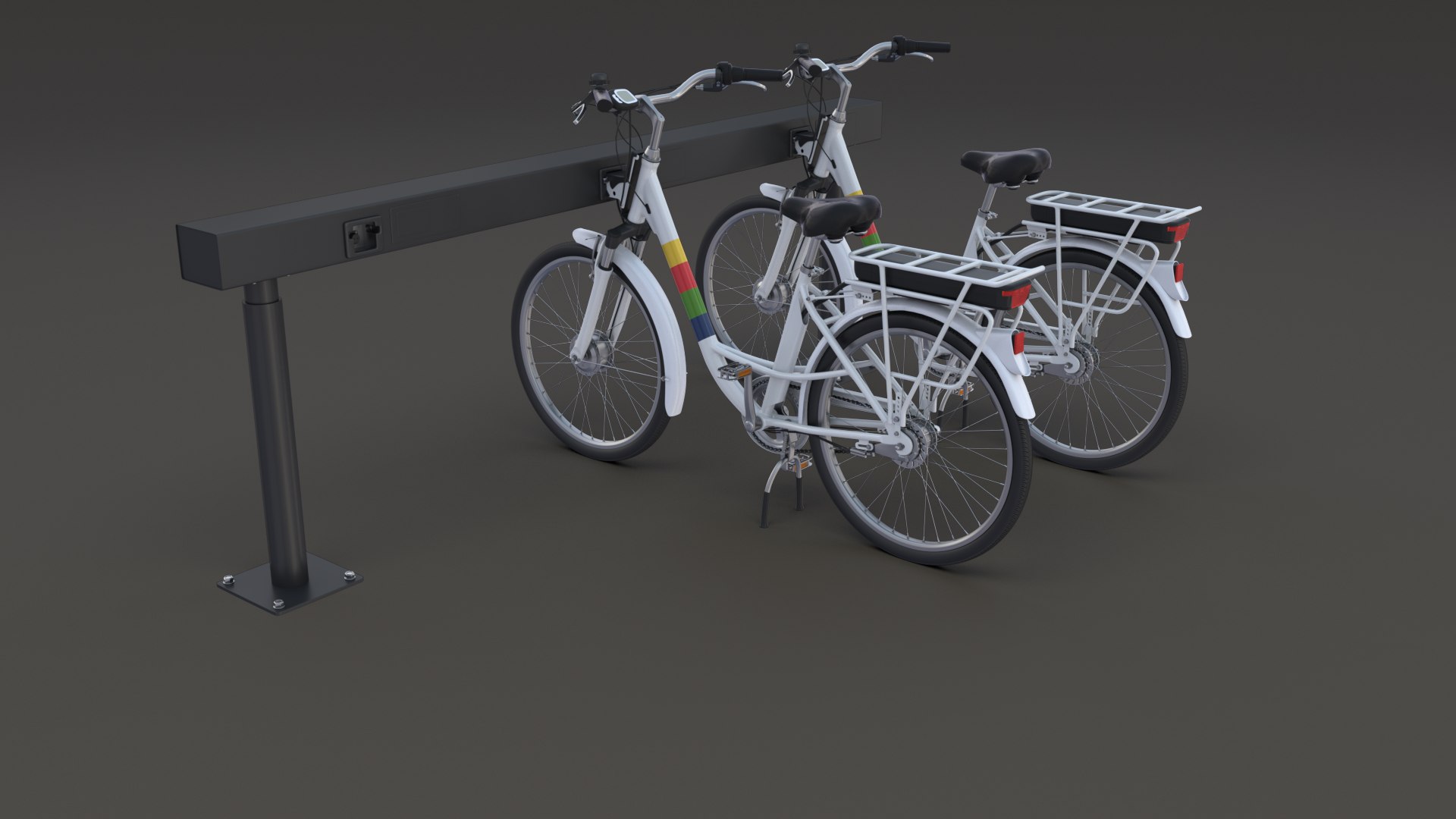 3D Electric Bicycle Station - TurboSquid 1210456