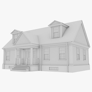 3D Building-Colonial Models | TurboSquid