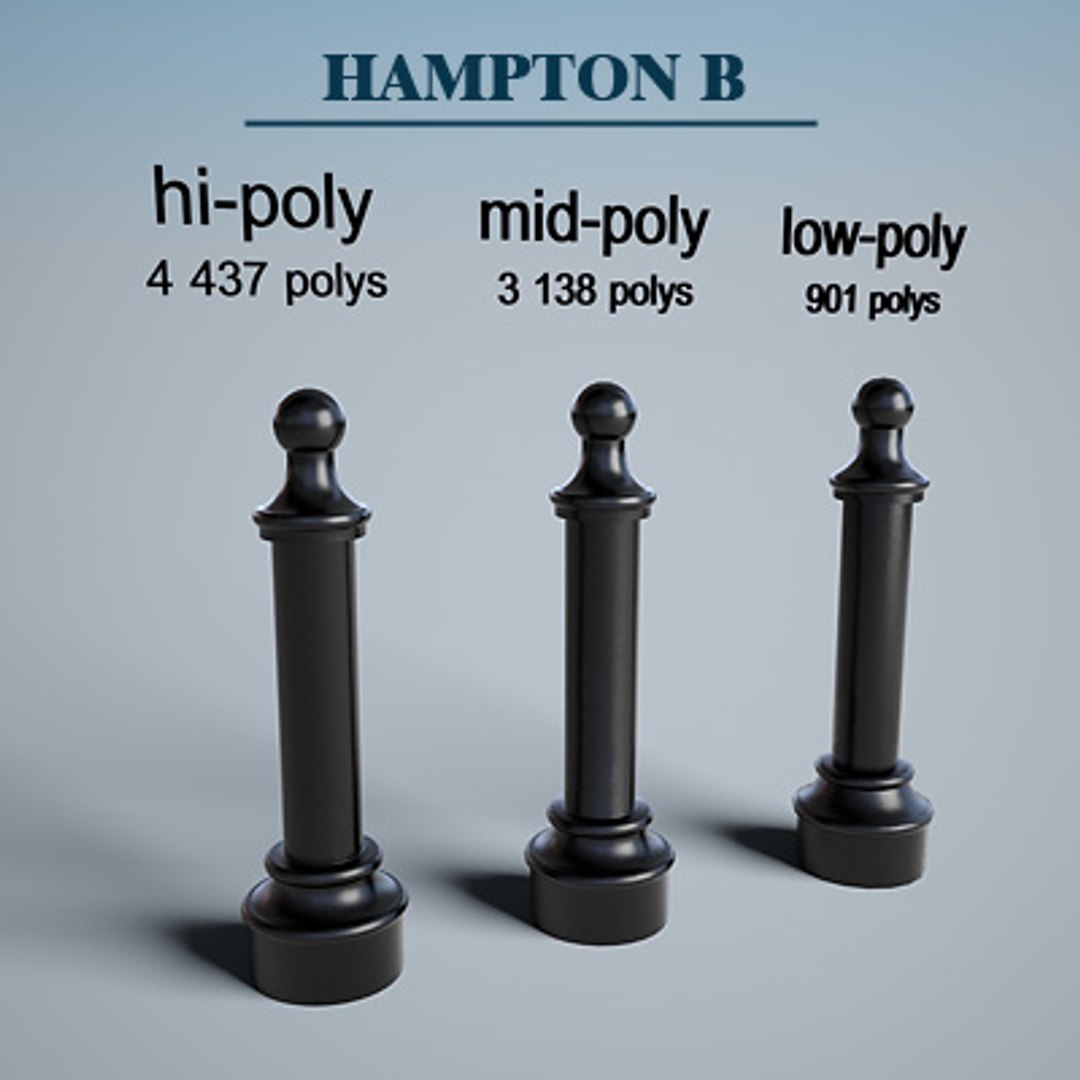 ultimate bollards 3d model