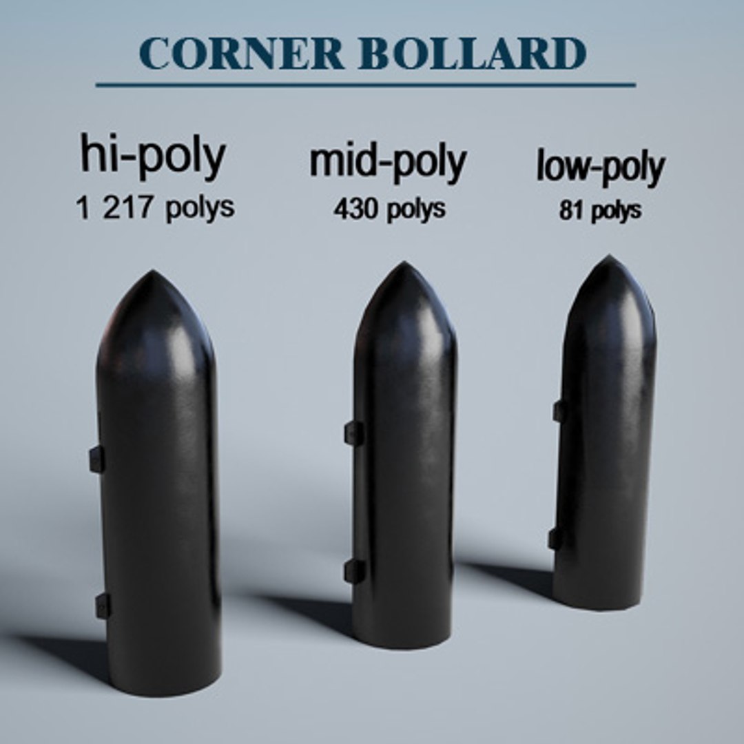 ultimate bollards 3d model