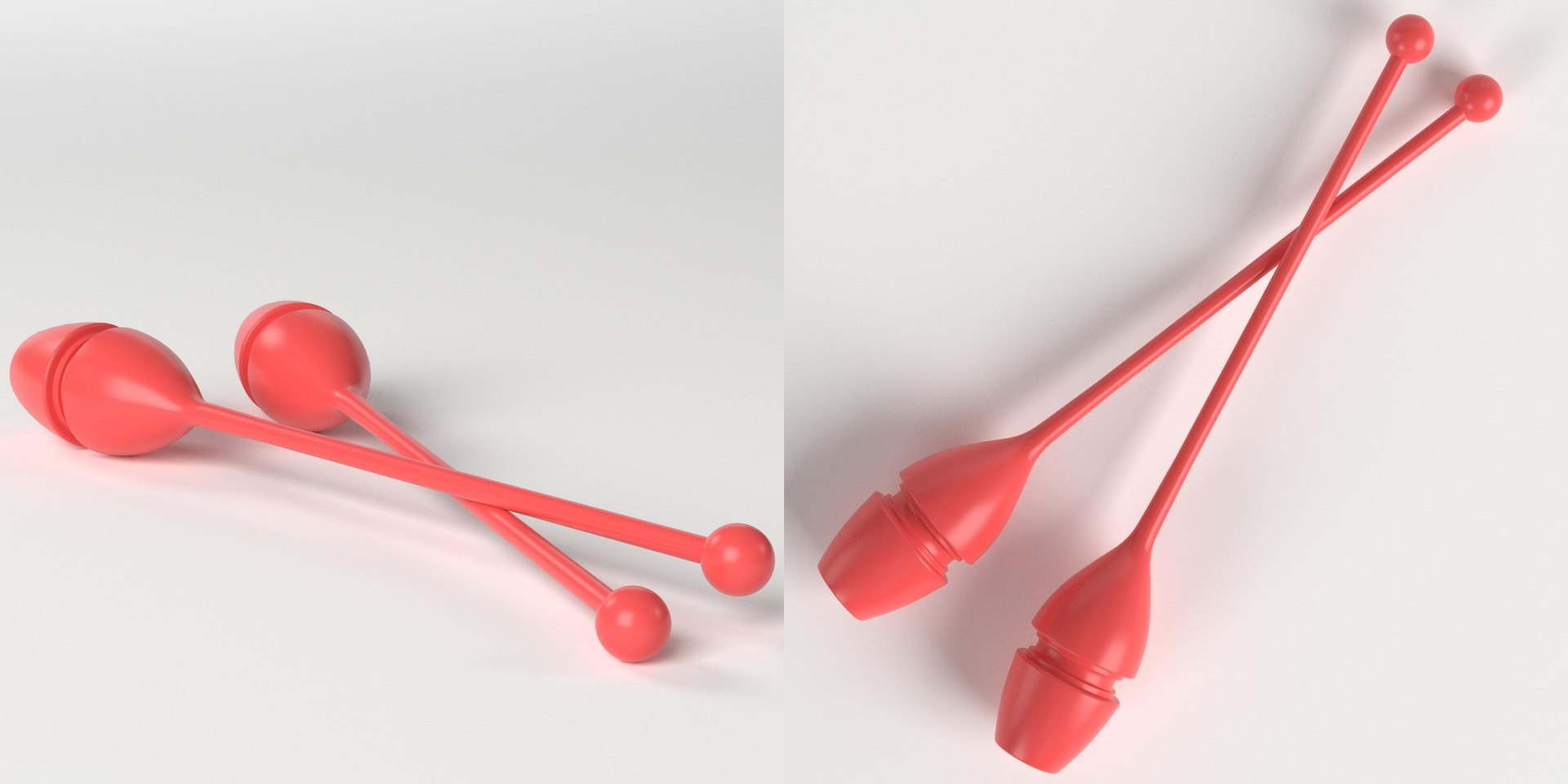 Rhythmic gymnastics clubs 3D model - TurboSquid 1414976