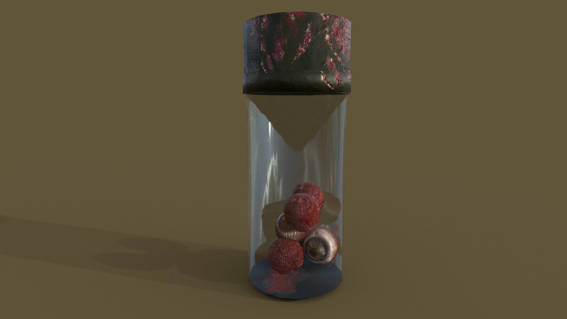 Horror house with Second Floor Bathroom human organs Artifacts 3D ...