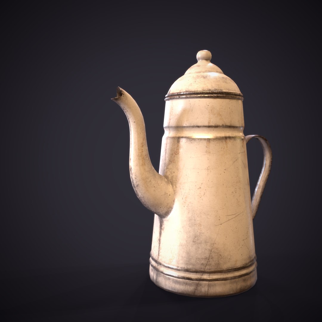 Enamel Kettle Model - TurboSquid 2173842