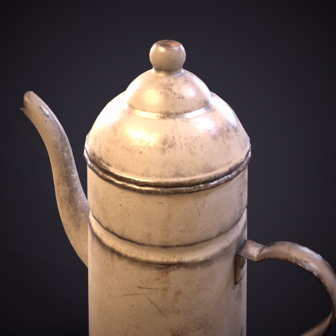 Enamel Kettle Model - TurboSquid 2173842