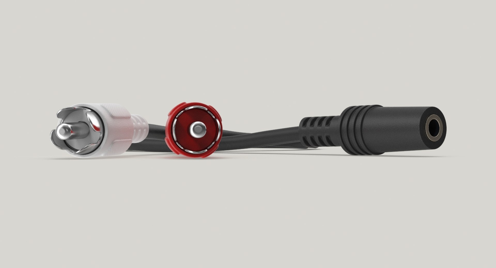 stereo cable 3d model