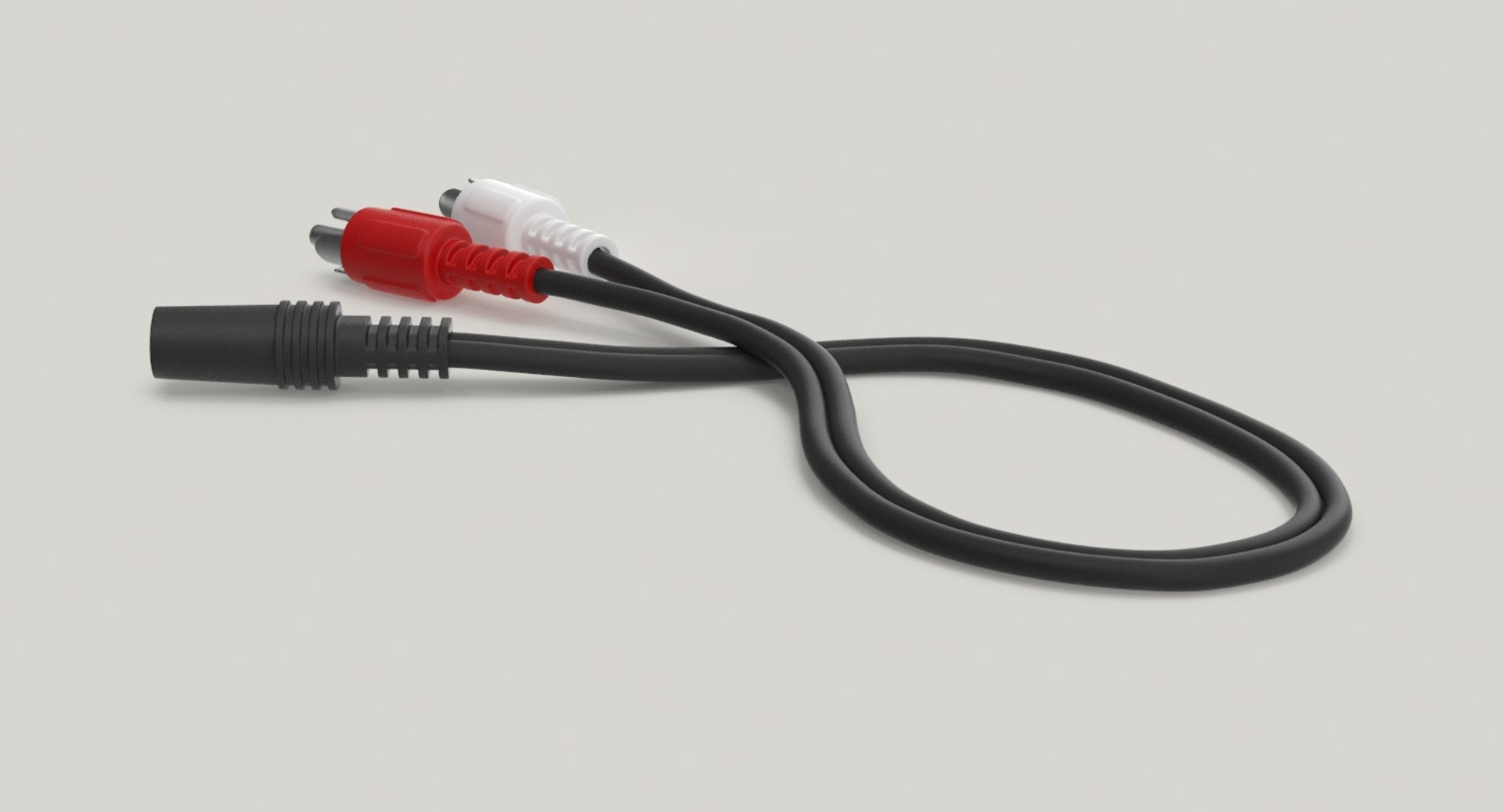 stereo cable 3d model