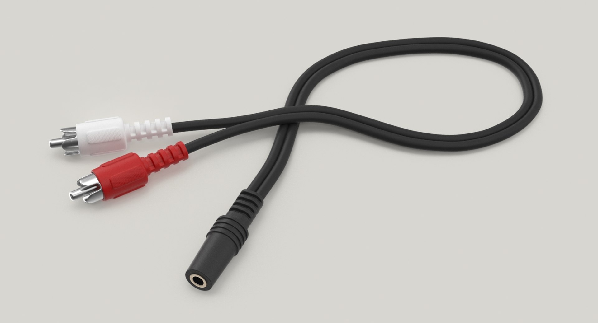 stereo cable 3d model