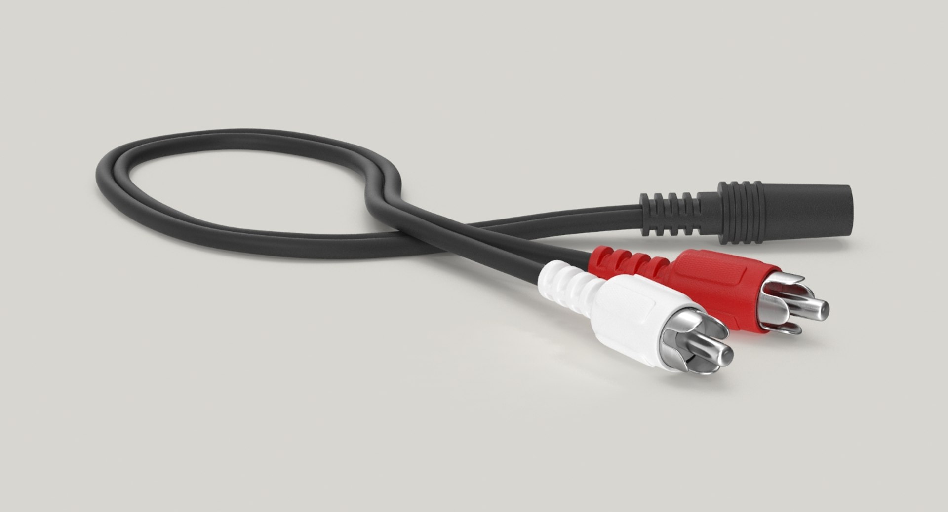 stereo cable 3d model