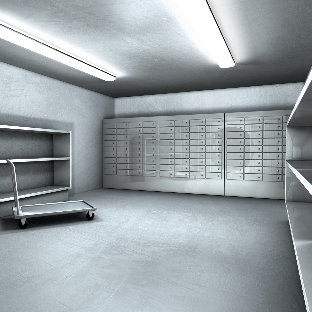 3d model bank vault