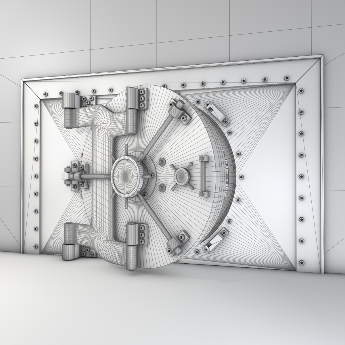 3d model bank vault