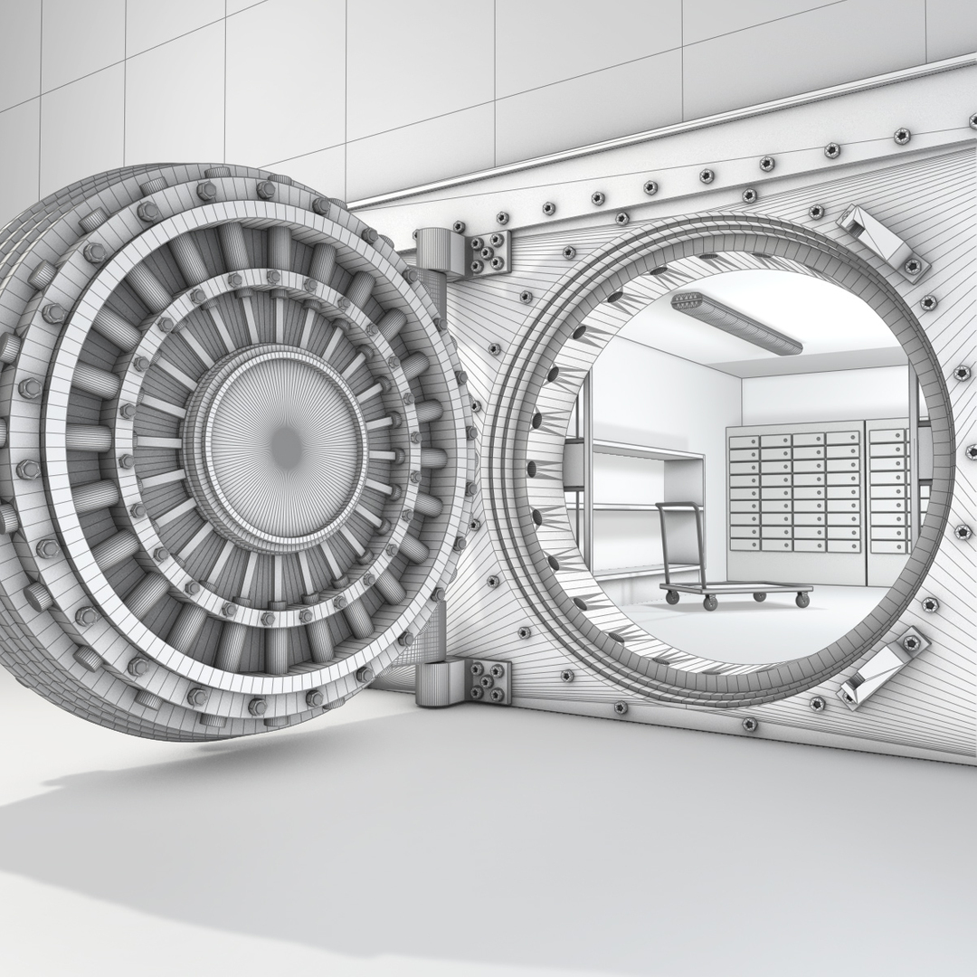 3d model bank vault