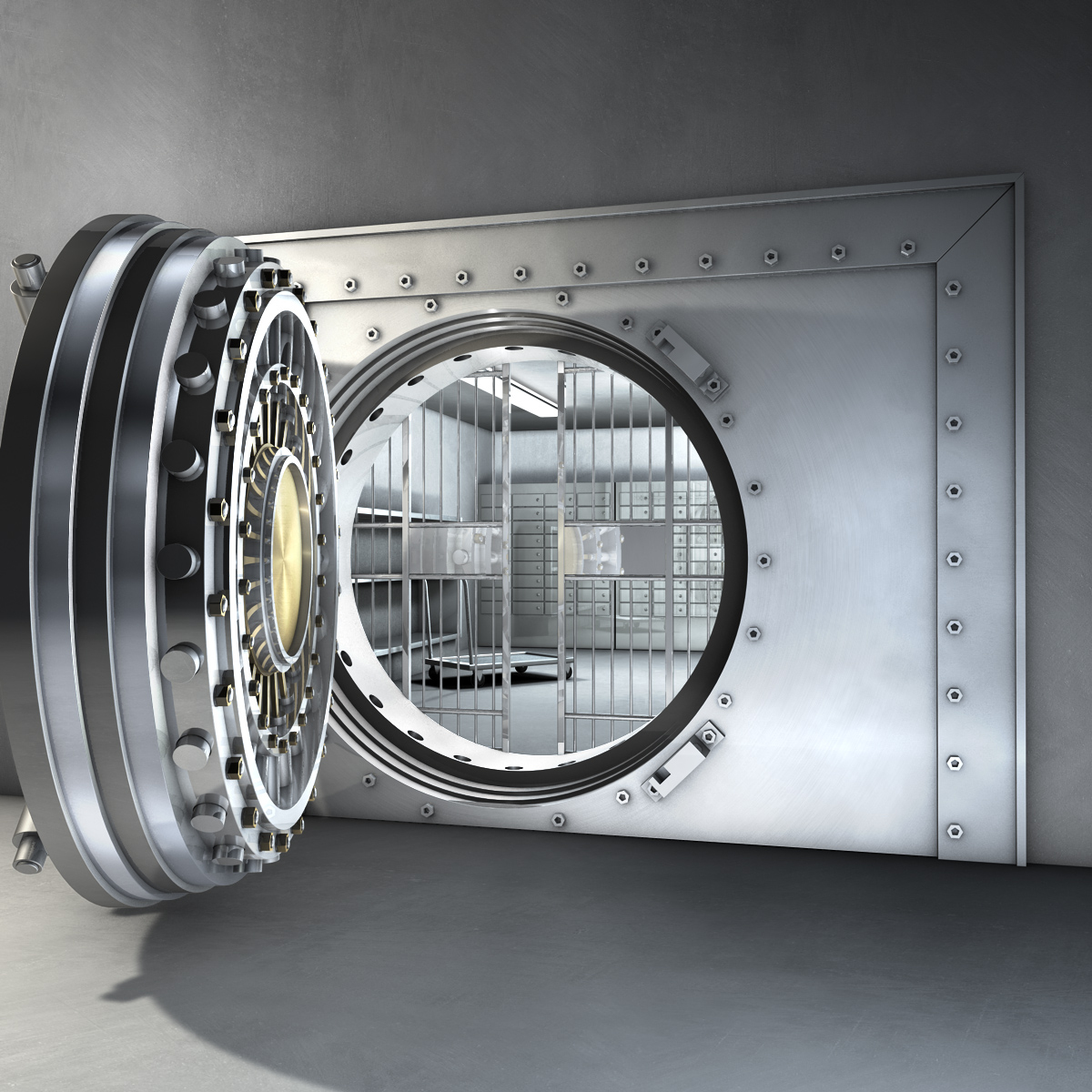 3d model bank vault