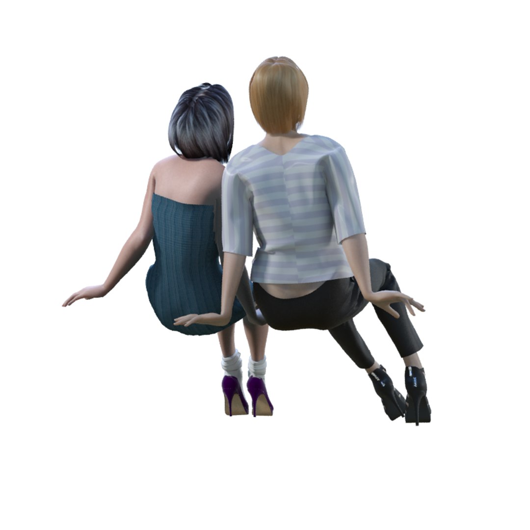 human woman girl obj