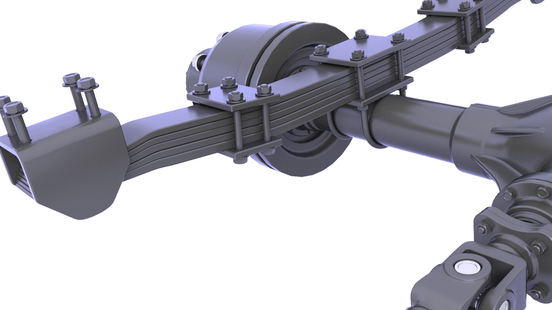 3D model suspension leaf spring - TurboSquid 1581243