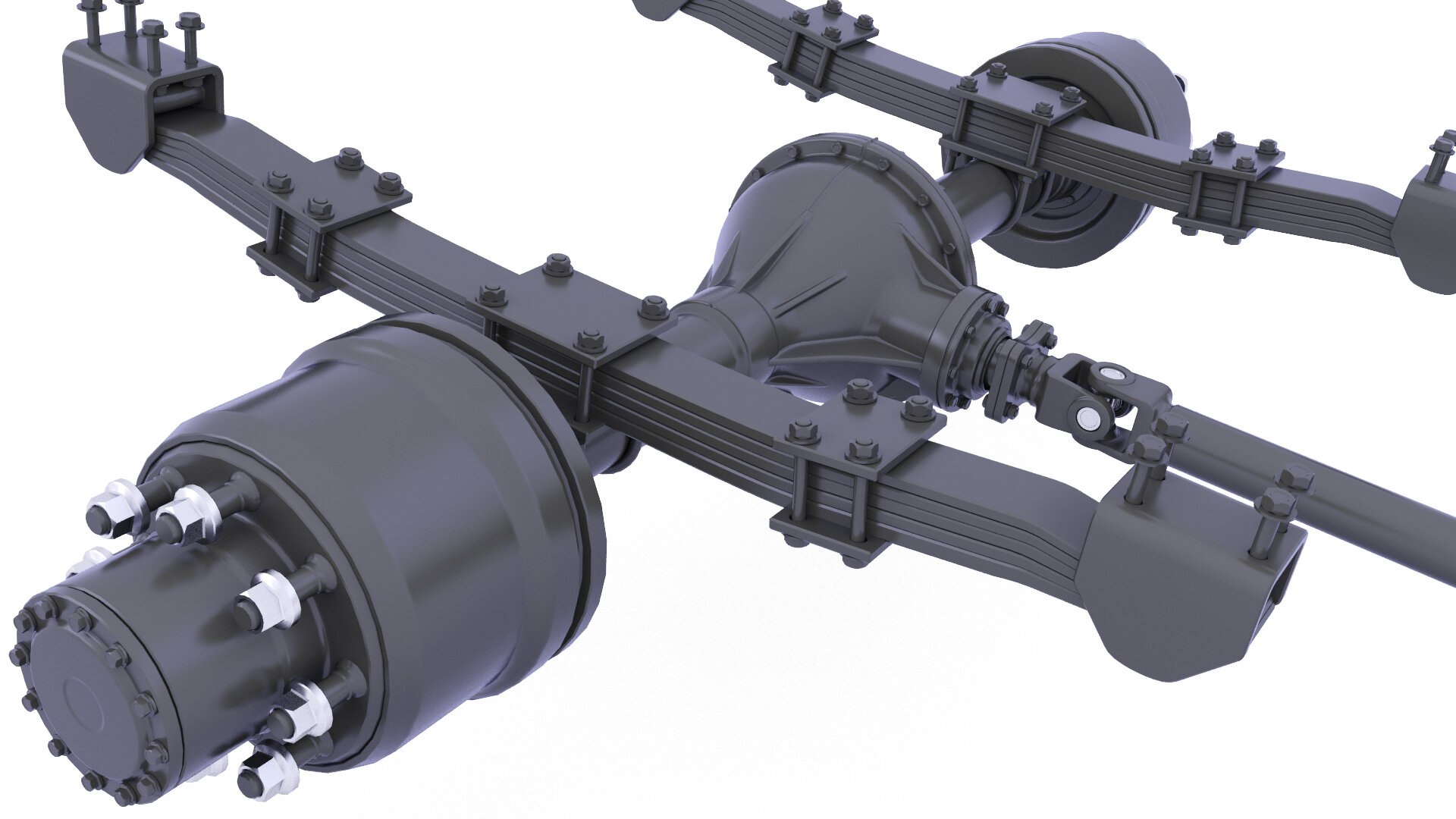 3D model suspension leaf spring - TurboSquid 1581243