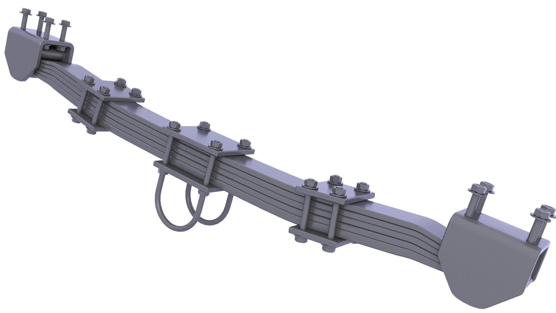 3D model suspension leaf spring - TurboSquid 1581243