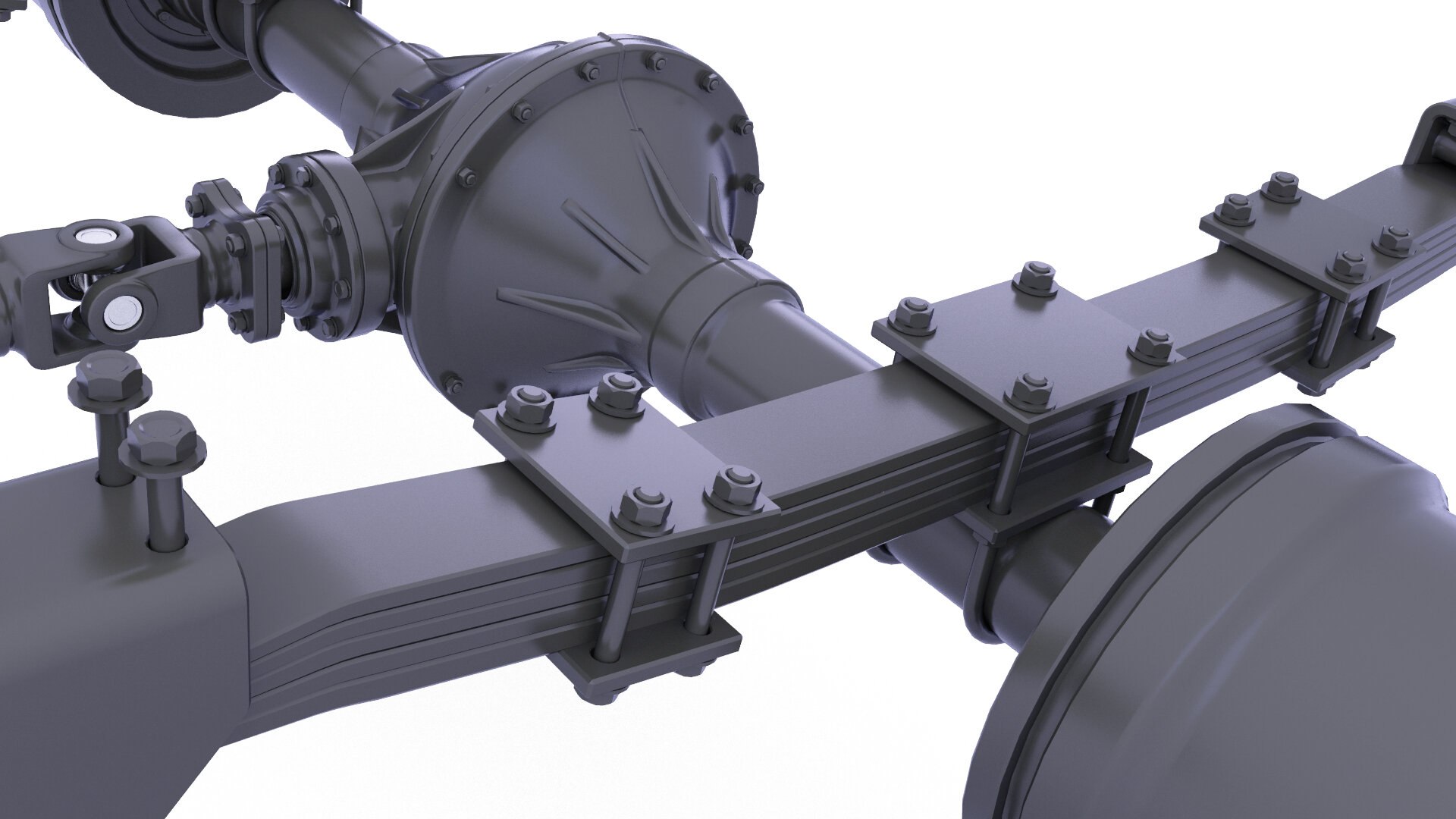 3D model suspension leaf spring - TurboSquid 1581243