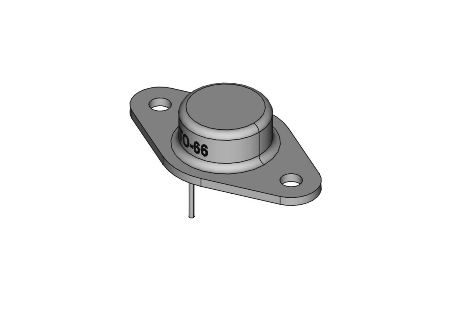 TO66 Transistor Case 3D - TurboSquid 1999113