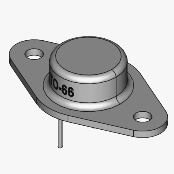 modelo 3d TO66 transistor case - TurboSquid 1999113